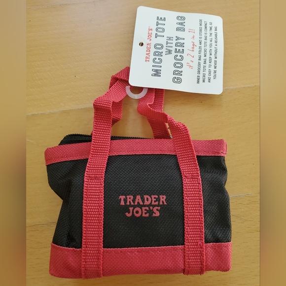 Trader Joe'S | Bags | Trader Joes Micro Tote W Grocery Bag | Poshmark